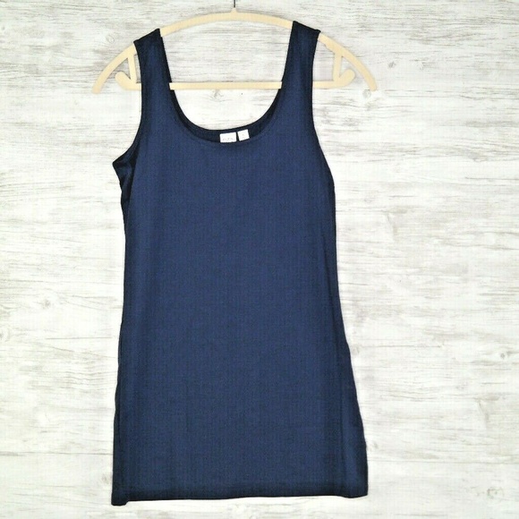 bp | Tops | Bp Nordstrom Double Scoop Tank Top Navy Blue | Poshmark